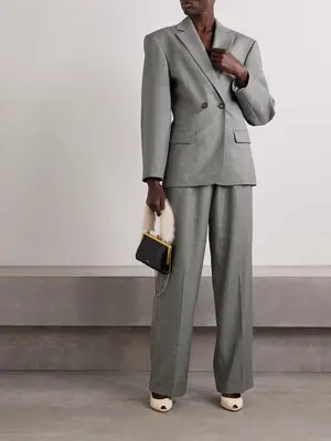 Magda Butrym Pleated Wool-blend Pants