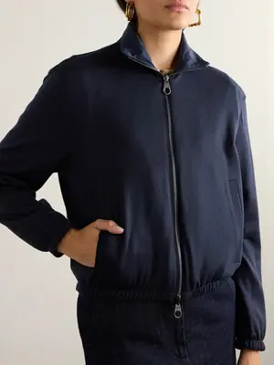 Loro Piana Reversible Bomber Jacket - Blue