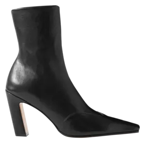 Khaite Nevada Leather Ankle Boots
