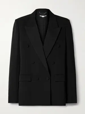 Stella McCartney Oversized Moire-trimmed Blazer