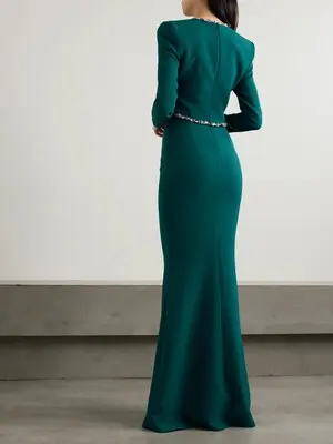 Safiyaa Jana Crystal-embellished Gown