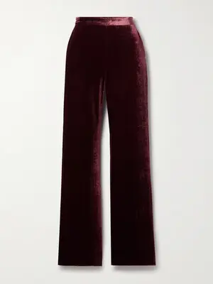 Etro Velvet Straight-leg Trousers
