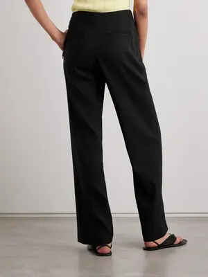 FRAME Organic Linen-blend Straight-leg Trousers