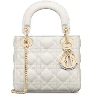 Dior Mini Lady Bag - White
