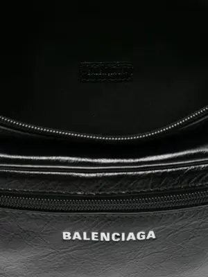 Balenciaga Explorer Leather Belt Bag - Black