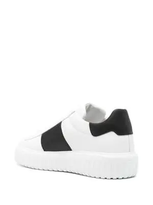 Hogan H-stripes Leather Sneakers - White