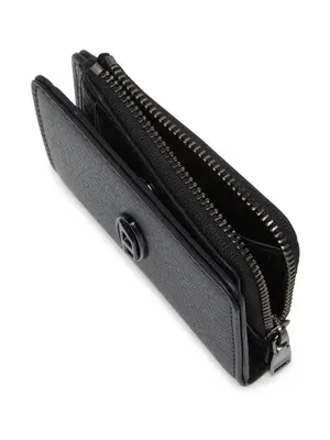 DIESEL® Logo Plaque Leather Wallet