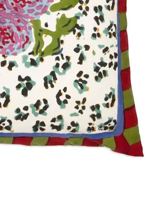 LISA CORTI Medium Leopard Stripes Cushion