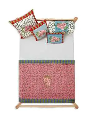LISA CORTI Medium Leopard Stripes Cushion