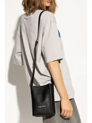 Marni Embroidered Leather Nano Bag