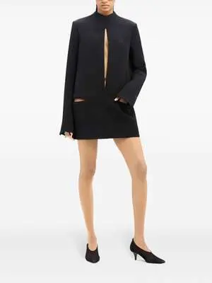 COURREGES Front-zipped Mini Dress With Cut-outs