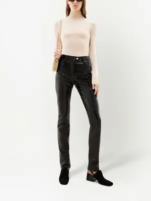 COURREGES Five-pocket Vinyl Trousers