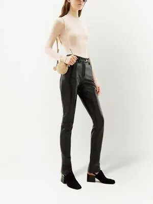 COURREGES Five-pocket Vinyl Trousers