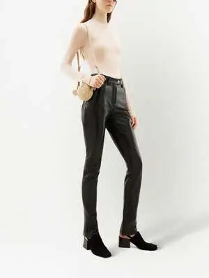 COURREGES Logo High-neck Knitted Top