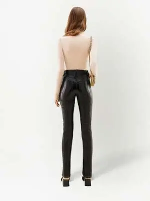 COURREGES Logo High-neck Knitted Top