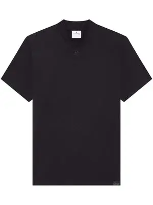 COURREGES Volcano Logo-appliqué Cotton T-shirt