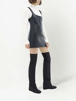 COURREGES Reedition Vinyl Mini Dress - Blue