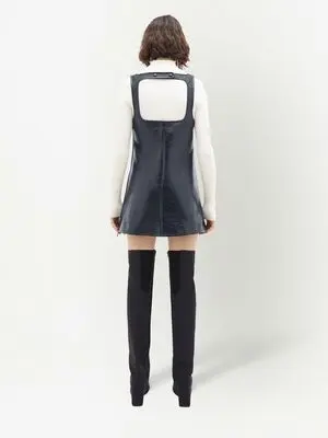 COURREGES Reedition Vinyl Mini Dress - Blue