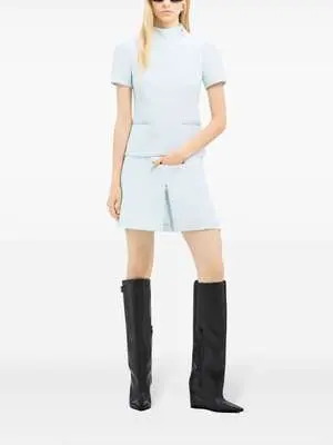 COURREGES High-neck Twill T-shirt