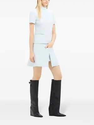 COURREGES High-neck Twill T-shirt