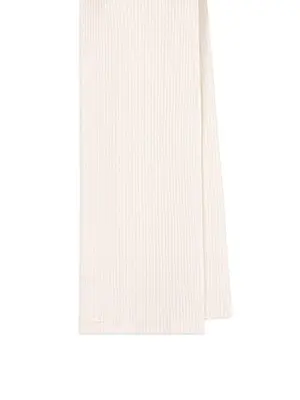 COURREGES Ribbed Wool Scarf - White