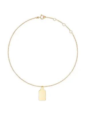 COURREGES Logo Pendant Necklace
