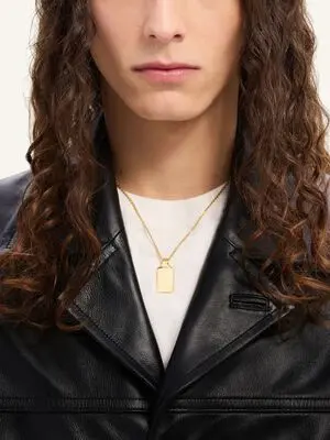 COURREGES Logo Pendant Necklace