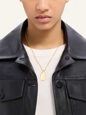 COURREGES Logo Pendant Necklace
