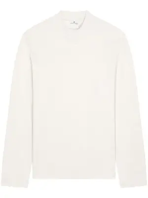 COURREGES Volcano Logo-appliqué T-shirt - Neutrals