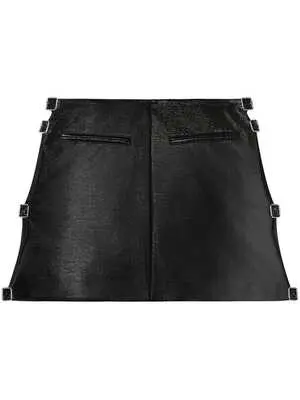 COURREGES Buckled Coated Miniskirt