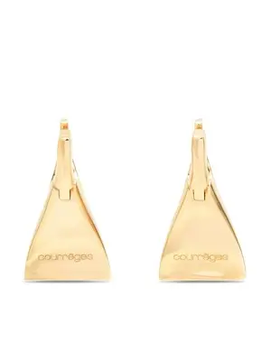 COURREGES Geometric Dangle Earrings - Gold