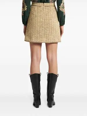 Etro Bouclé Mini Skirt