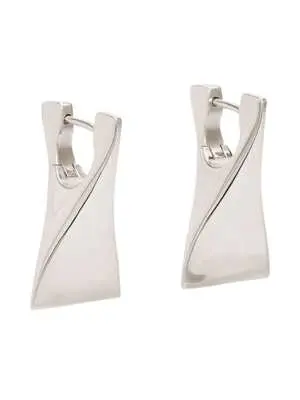 COURREGES Geometric Dangle Earrings - Silver