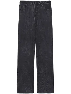 Balenciaga Dark Wash Bottoms For Men