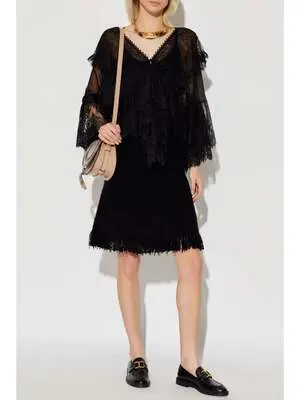 Chloé Lace Silk Top