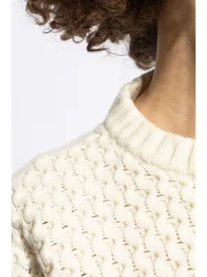Fabiana Filippi Grid-stitch Knit T-shirt