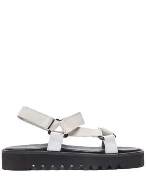 SCAROSSO Wooster V Suede Sandals - White