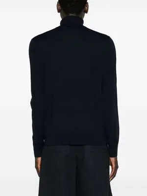 Dsquared2 Logo-embroidered Roll-neck Jumper - Blue