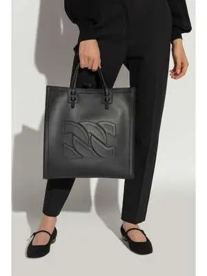 Casadei Beaurivage Leather Tote Bag - Black