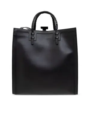 Casadei Beaurivage Leather Tote Bag - Black