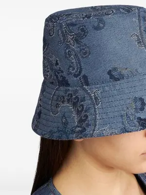 Etro Paisley-print Denim Bucket Hat