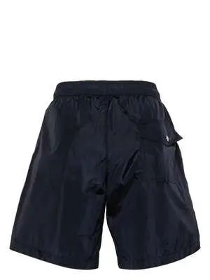 Moncler Logo-patch Swim Shorts - Blue