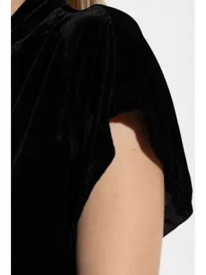 Rick Owens Velvet Wrap Dress