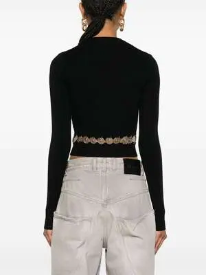Rabanne Ribbed-knit Top With Studs