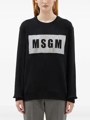 MSGM Logo-print Sweatshirt - Black