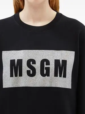 MSGM Logo-print Sweatshirt - Black