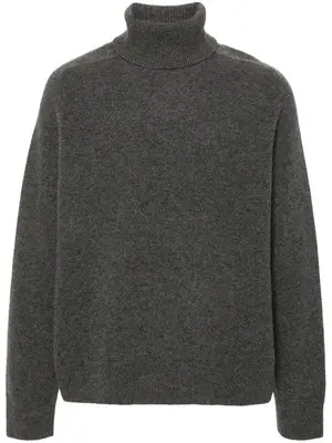MAISON MARGIELA Roll Neck Wool Jumper - Grey