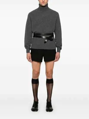 MAISON MARGIELA Roll Neck Wool Jumper - Grey