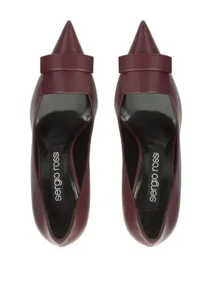 SERGIO ROSSI 45mm Laminated Leather Pumps
