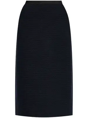Fabiana Filippi Wool Midi Skirt - Blue